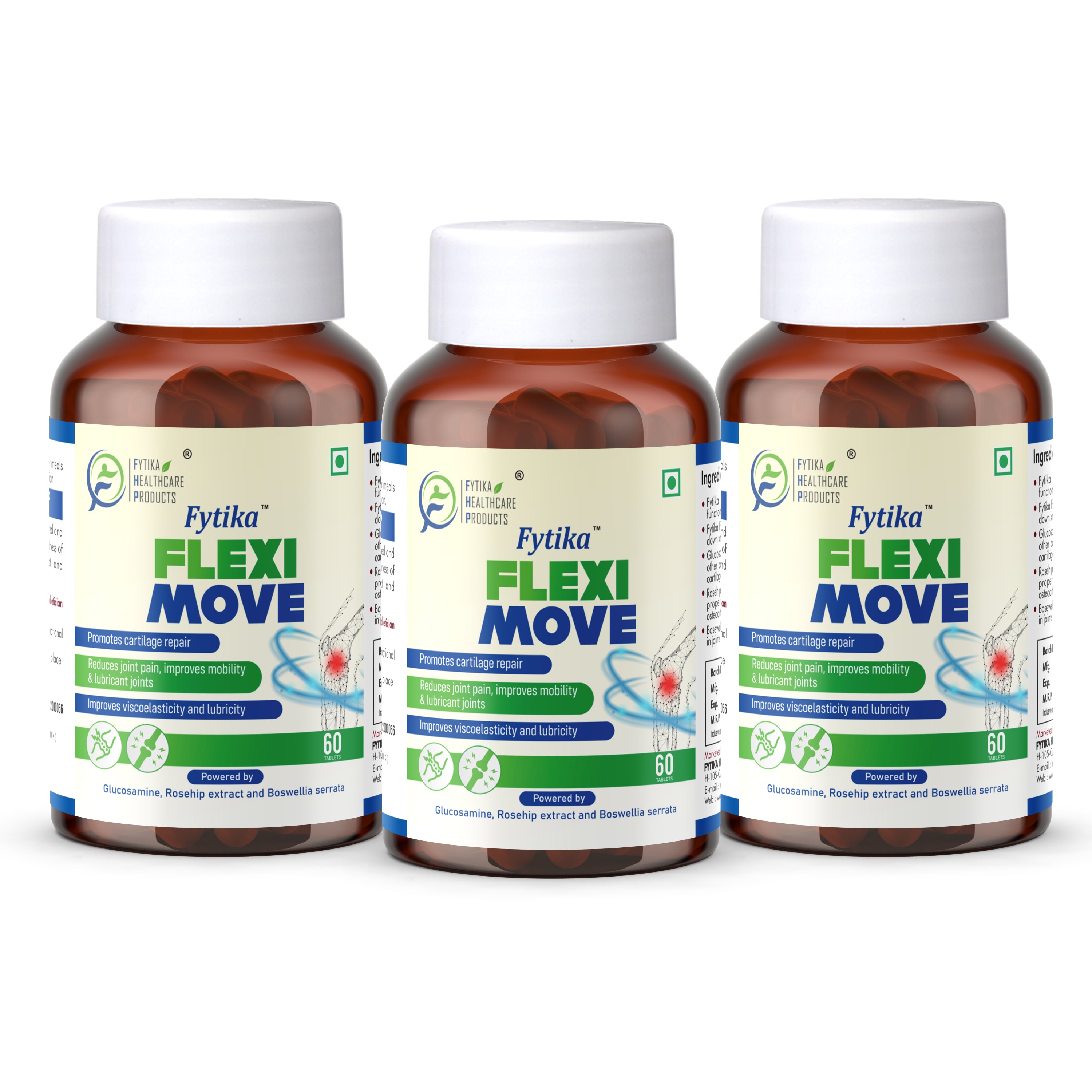 Fytika Flexi Move Joint Support Tablets | Glucosamine, Rosehip Powder ...