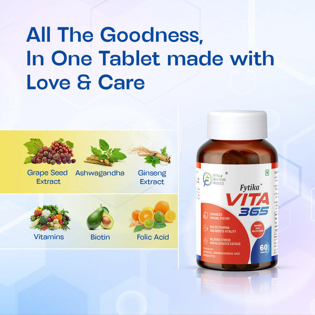 Fytika Vita 365 | Multivitamin for Men & Women With Probiotics Vitamin ...